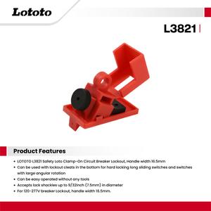 Jual LOTOTO Safety Loto Clamp-on Circuit Breaker Lockout, Handle 16mm ...