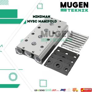 Jual 300M-5M4-G Pneumatic Base Plate Manifold Block Set 4 Baris Body ...
