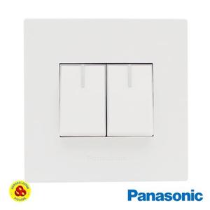 Jual Panasonic Saklar Seri Hotel 2G WESJ78029 + WESJ5932 White Style ...