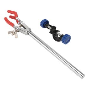 Jual Clamp 3 Prong Finger Rubber- coated Laboratory Test Tube Stand ...