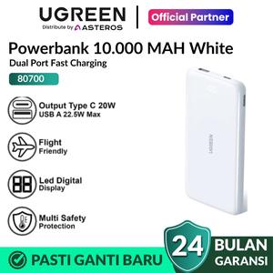 Jual UGREEN Powerbank 20W Ultra Slim 10.000 Mah Dual Port Fast Charging ...