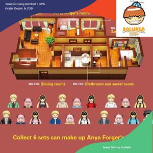 Jual Brick Anya House Home Spy X Family Set Official Release Balok Lego ...