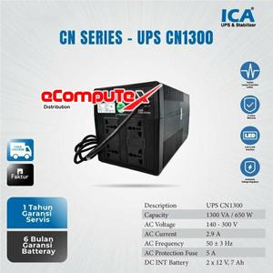 Jual BATTERY UPS ICA Line Interactive CN-1300 CN1300 1300VA / 650 Watt ...