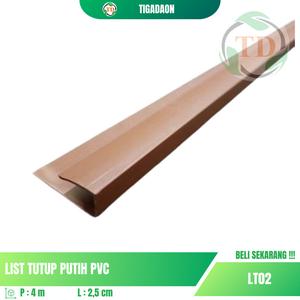 Jual LIST TUTUP PLAFON PVC PUTIH & COKLAT - 4 meter - Tutup Pth - Kab ...