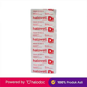 Jual Halowell D3 1000 IU 10 Tablet - Multivitamin - Halodoc - Jakarta ...