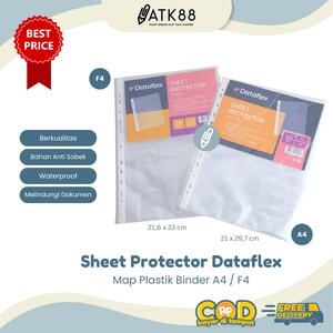 Jual Map Plastik Dokumen Dataflex A4 / F4 Sheet Protector Data Flex - 10 Lembar - A4 - Kota ...