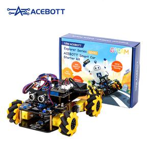 Jual Kit Mainan Edukasi Robotik ACEBOTT ESP32 Smart Car Starter Kit with 4WD Mecanum Wheel Off ...