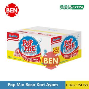 Jual Pop Mie Rasa Kari Ayam 1 Dus isi 24 Pcs Cup - Popmie Kuning Murah ...