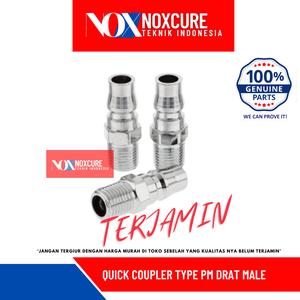 Jual PM 20 QUICK COUPLER MALE CONNECTOR AIR HOSE KOMPRESSOR DRAT MALE 1 ...