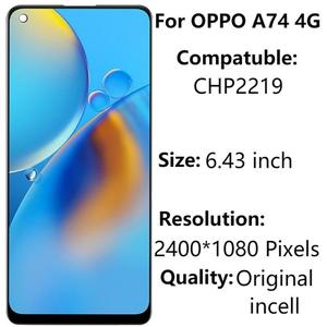 Jual 6.43" Original AMOLED For OPPO A74 4G CPH2219 LCD Display With ...