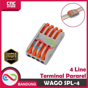 Promo TERMINAL PARALEL 4 LINE KONEKTOR SAMBUNGAN CONNECTOR BLOCK WAGO SPL-4 - Kota Bandung ...