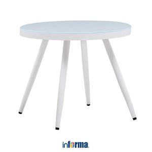 Promo Informa 90 cm Rivera Meja Teras - Putih Meja Luar Ruangan Garden ...
