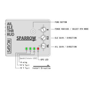 Jual AFPV SN Sparrow FC Flight Controller Stabilizer 6-Axis Gyro Store ...