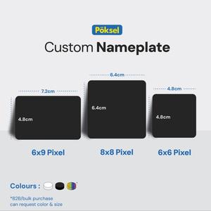 Jual Poksel - Custom Sticker Nameplate for Pixel Portrait Art - Jakarta ...