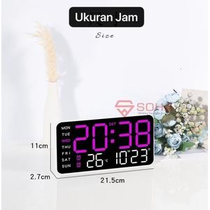 Jual Jam Digital JD-6659 LED Jam Meja Elegan Dekorasi Rumah Jam Dinding ...