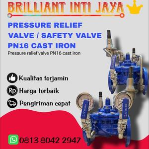 Jual pressure Relief Valve 3" inch / Safety Valve PN16 Cast iron/PRV ...