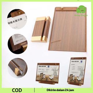 Jual Stand Menu Cafe Display Stand Menu Kayu Stand Kalender Tempat Menu ...
