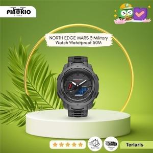 Jual NORTH EDGE MARS 3 Military Watch Waterproof 50M Carbon Fiber Case ...