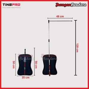 Jual [Ready]PromoNew Tingpro Pacer Backpack Flying Flag Banner Running ...