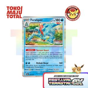 Jual Kartu Pokemon TCG Feraligatr Holo 034/187 Pokemon Festival Terastal Ex SV8a Trading Card ...