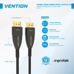 Jual Vention Kabel HDMI Fiber Optic 10 15 20 25 30 40 50 60 70 80 90 ...