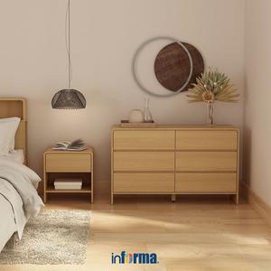 Promo Informa Raphael Laci Penyimpanan 3 Tingkat Double - Cokelat Oak ...