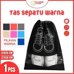 Jual Tas Sepatu Serut Spundbond Travel Shoes Bag 27 x36 32x44 cm Drawstring - Pink, 32X44 CM ...