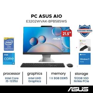 Promo ASUS AIO A3202WBAK-WPB385WS Core i5-1235U 8GB 512 SSD 21.5" Win ...