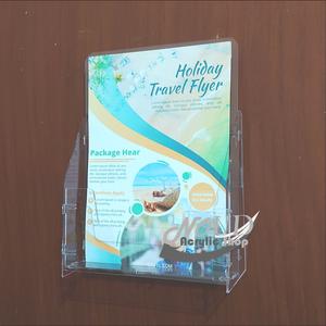 Jual Tempat Brosur Akrilik / Display Brosur Acrylic / Rak Brosur Uk. A5 ...
