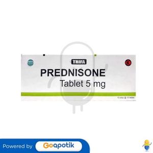 Jual PREDNISONE TRIFA 5 MG BOX 100 TABLET - Kota Surabaya - Apotek Duta ...
