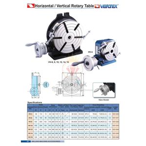 Jual VERTEX Rotary Table HV-12 Milling Vertical/Horizontal Rotary Tabl ...