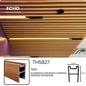 Jual ECHO Ceiling Panel 5cm / PVC Plafon 2.9m Click on Motif Kayu ...
