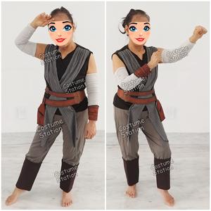 Jual (UNFRM) Kostum Star Wars Rey Skywalker Grey / Costume The Last ...