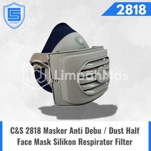 Jual C&S 2818 Masker Anti Debu / Dust Half Face Mask Silikon Respirator ...