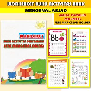 Jual WORKSHEET ANAK MENGENAL HURUF ABJAD ALFABET BUKU AKTIFITAS PERTAMA ...