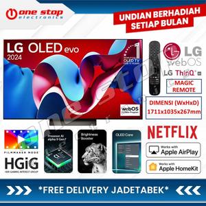 Jual Promo LG OLED77C3 4K OLED evo AI ThinQ Smart TV 77 Inch ...