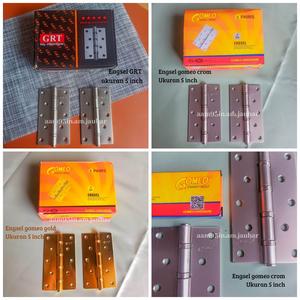 Jual Engsel pintu engsel 5 inch baut 5 merek GOMEO & GRT baja tebal 2,5 ...