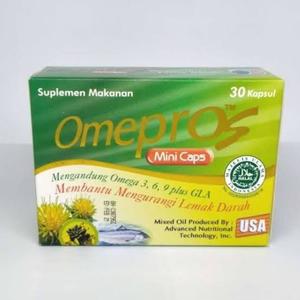 Jual Omepros Mini Caps isi 30 Kapsul Lunak - Membantu mengurangi Lemak ...