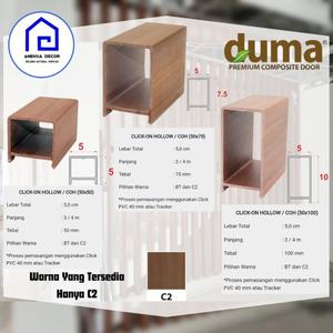 Jual PANEL DINDING PLAFON CLICK-ON HOLLOW (COH) DUMA WPC - Kota Bekasi ...
