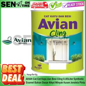 Jual AVIAN 0,85L Synthetic Cling Cat Kayu dan Besi Cet Besi Sintetis ...