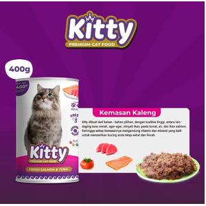 Jual makanan kucing KITTY KALENG 400GR makanan basah wet cat food ...