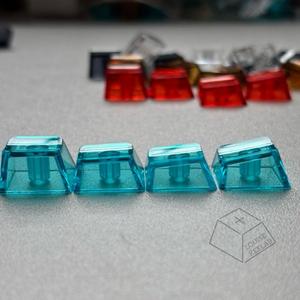 Jual Keycaps Cherry 1U R1 R2 R3 R4 Glossy Clear Crystal Tebal ...