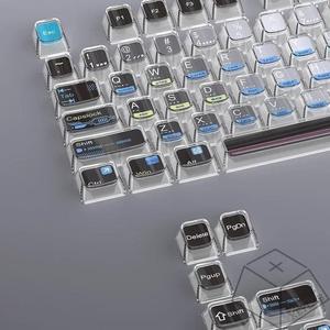 Promo Keycap Double-layer Crystal Two-Tone 3D MDA Profile 115 key set ...