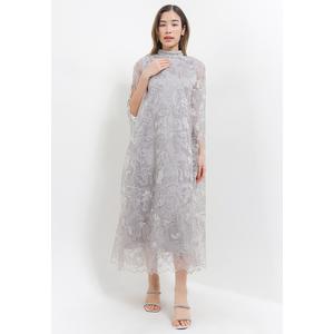 Promo CHIC SIMPLE EMBELLISHED TURTLE NECK SEQ DETAIL EMB MESH CAPE ...