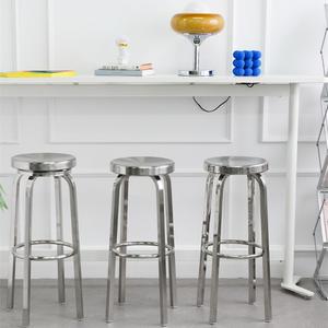 Jual NEW Stainless Steel Bar Stool Loft Industrial Style Bar Chair Home ...