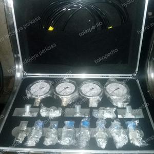 Jual HYDRAULIC PRESSURE GAUGE TEST ALAT BERAT 4 MATA GAUGE//TEST KIT G ...