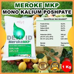 Jual MKP Meroke 1 Kg Pupuk buah bunga Fase Generatif Tanaman Kemasan ...