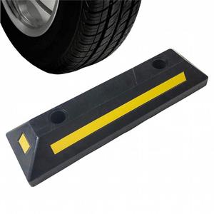 Jual Car Stoppers For Garage Heavy Duty Rubber Parking Curb Guide With ...