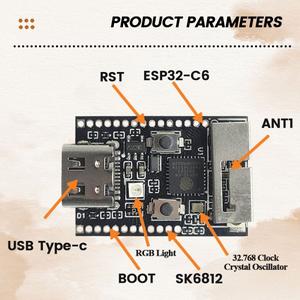 Jual Wifi 6 Esp32-C6 Development Board Wifi Module 4Mb Flash With 32. ...