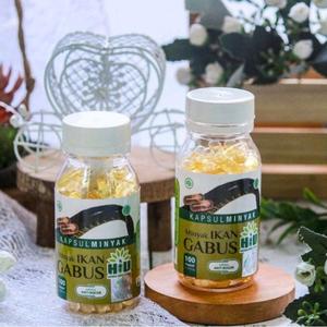 Jual Kapsul Minyak Ikan Gabus HIU 100 Kapsul | Ikan Gabus Herbal Indo ...